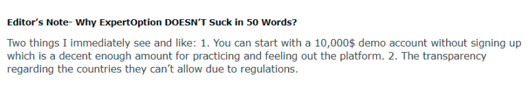 ExpertOption - Blogs reviews and comments