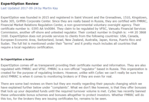 ExpertOption - Blogs reviews and comments